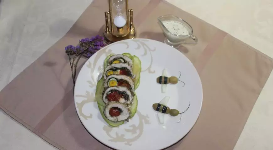 Turquía Roll Piquant Preparado para alimentar