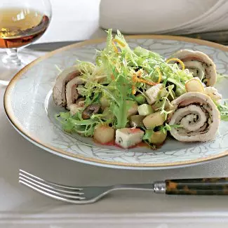 Insalata con rotoli di tacchino