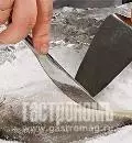 תמונה מתכון בישול: Pampus אפוי במלח, צעד מס '10