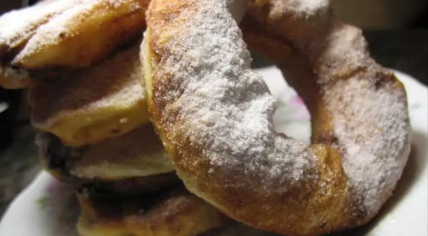 Frite Curd Rings em Frireiro Profundo