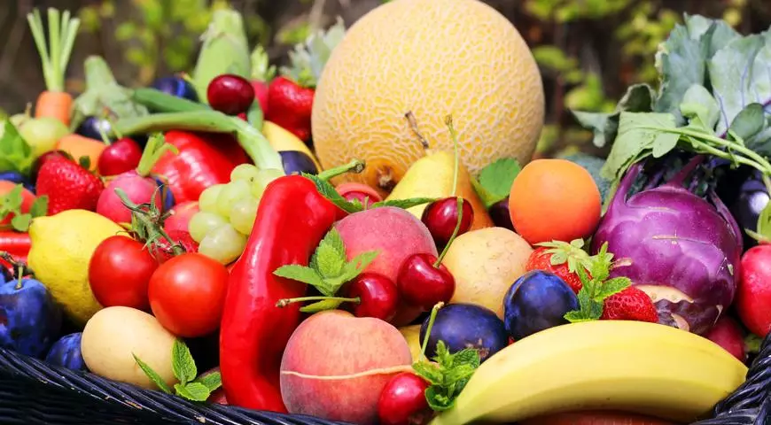 सब्जियां, फल, उचित पोषण