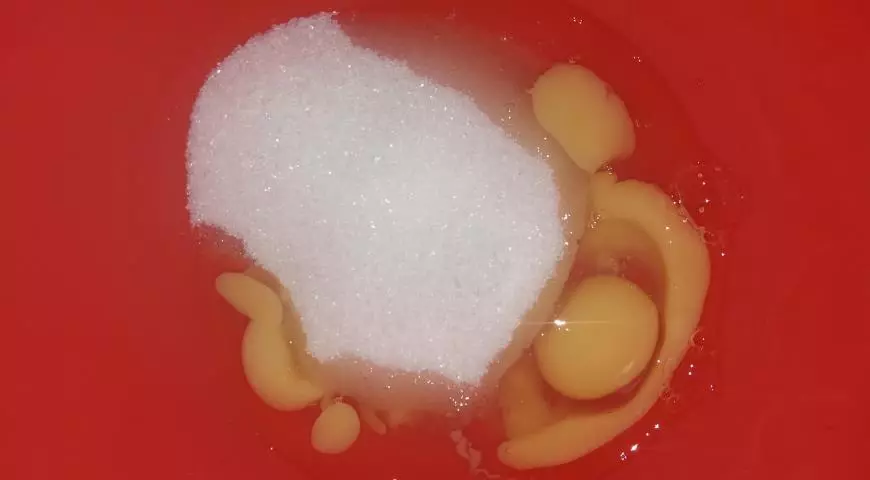 Whip Eggs with Sugar.