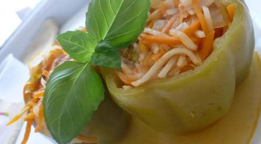 พริกไทยยัดไส้ผัก