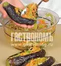 Foto Cooking Recipe: Жашылчалар, 5-кадам санын толтурган туздалган баклажандар