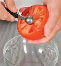 Receita de cociña de fotos: Tomates recheos con ensalada, Paso No. 1