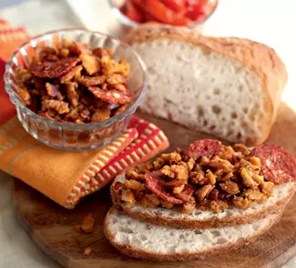 Migas, stegt brød med bacon 2