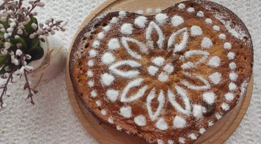 Stock foto Recepta de cuina: pastís amb melmelada d'albercoc, pas número 2