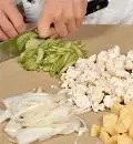 Stock Foto Cuisine Recipe: Soup Cod fimen ak chou, nimewo etap 2
