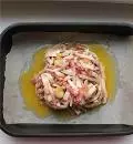 Legg en bacon på sopp, bakt i ovnen