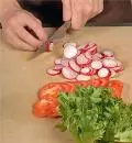 Foto de stock Receta de cocina: plato con verduras, paso número 6