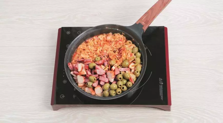 Foto de stock Receta de cocina: Selack con carne ahumada, paso №4