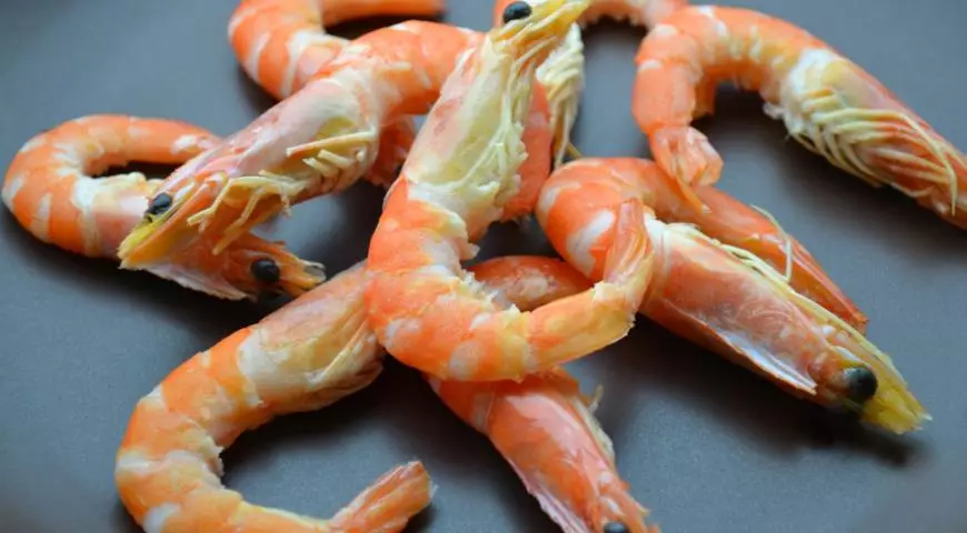 Shrimps paqij bikin ji bo çêkirina snacks bi şekir nerm