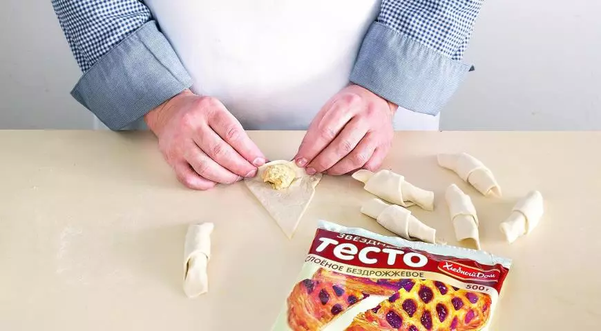 Foto Cooking Recept: thús croissants mei amandel crème, stap nr. 3