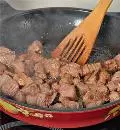 Foto de stock Receita de cocción: fontanería con carne, paso número 2