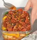 Stock Foto Recette de cuisson: Casserole de légumes en sauce tomate, étape numéro 3