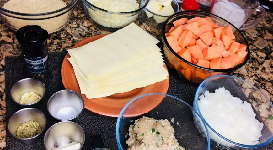 Produtos de cociña para Lasagna