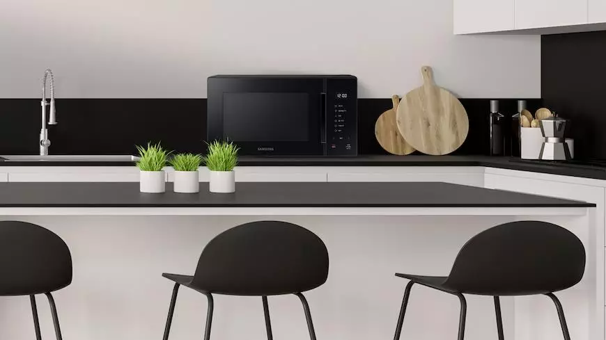 Microwave tinimbang warna: kaya Samsung adorns kitchens 35099_3