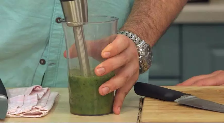 Foto Koken Recept: Salade met lamsvleesballetjes van Sergey Klyuchansky, stap nummer 4