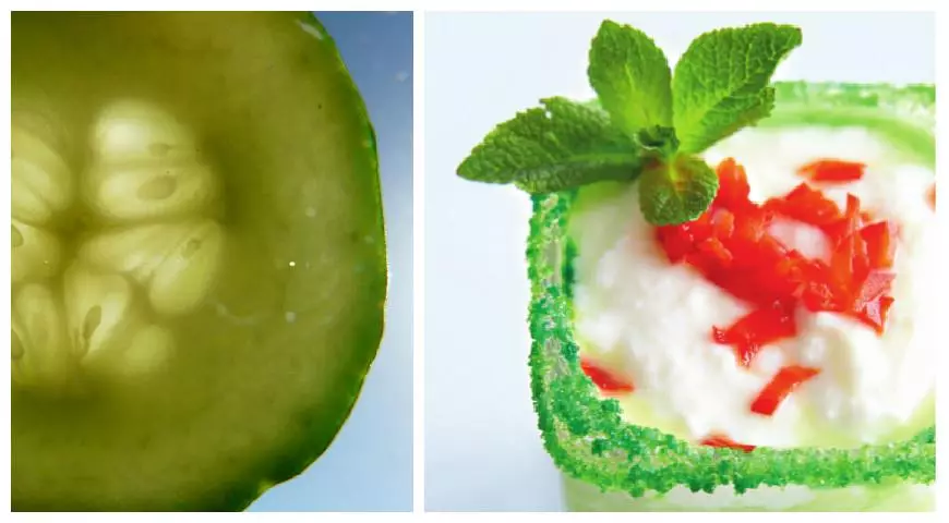 Collage Cucumber Gaspacho.