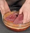 Foto de stock Receita de cocina: marinado en carne de beeper con weems, paso número 2