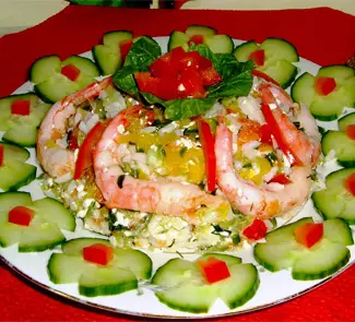 Vici crab meso salata i škampi