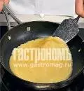 Foto de stock Receita de cocción: Pastel de pancake de postre, paso número 1