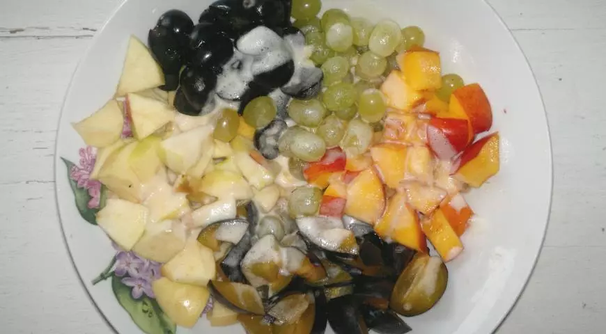 Ovqat pishirish retsepti: Meva - berry salat, 10-qadam