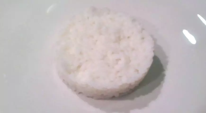 Deite a fundação para o salmão Teriyaki do arroz