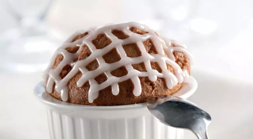 Muffin Ginger-Lemon dengan lapisan gula