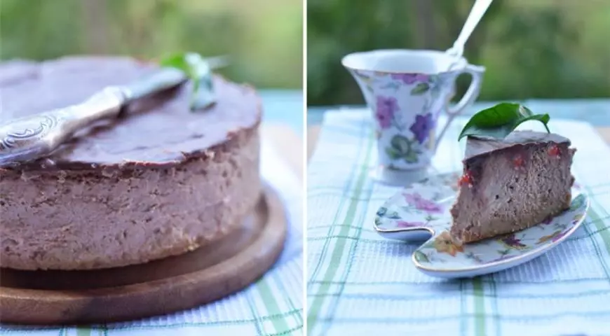 チョコレートのチーズケーキプルーン