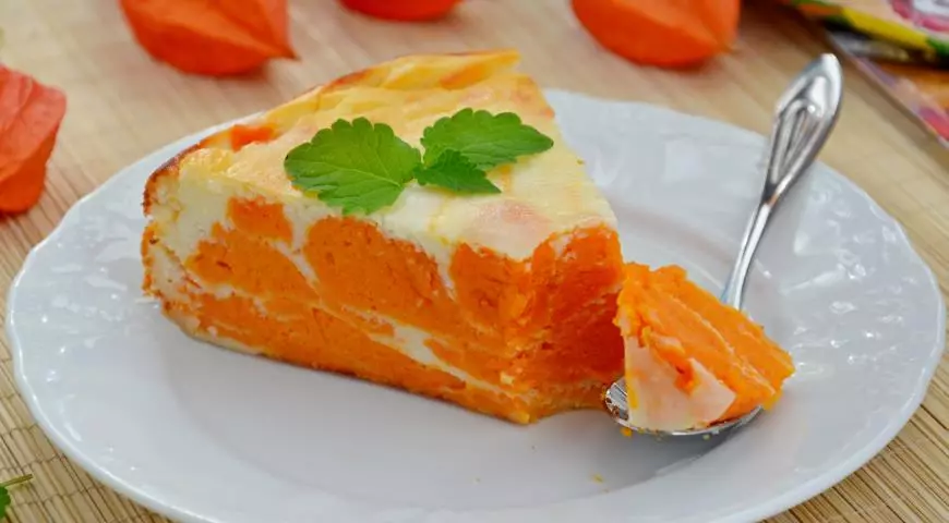 Pumpkin-curd casserole