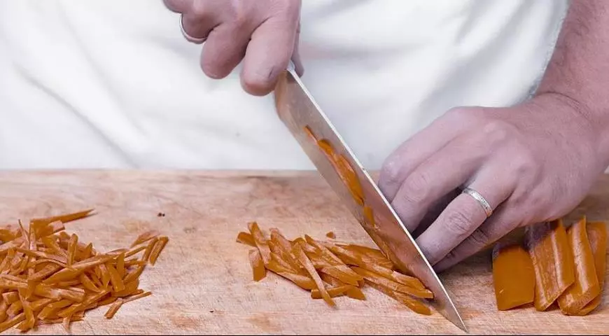 Stock foto resep memasak: sayuran tajam, langkah nomor 1