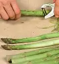 Foto esi nri: asparagus na croch na Tartar ihendori, nzọụkwụ not 4