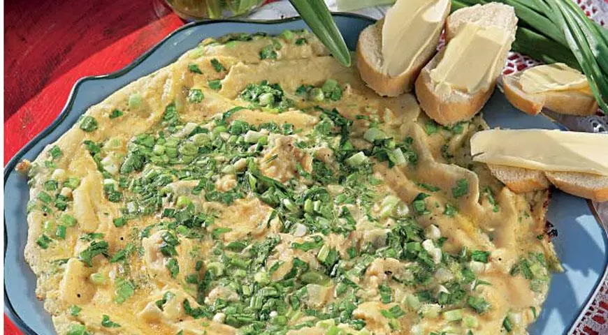 Ochie French omelet na pasili na galik