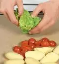 Φωτογραφία της προετοιμασίας μιας συνταγής: μια σαλάτα της νεαρής πατάτας με ένα λυγαριά, βήμα №4