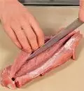 Stock Foto Cooking Recipe: Cuộn thịt lợn với lê và phô mai, bước số 1
