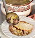 Foto foto gatavošanas recepte: jēra zupa ar fenheli un sieru, 3. solis 3