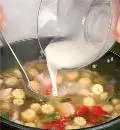 Archivio Fotografico La ricetta della cucina: zuppa di pollo con il grano in stile cinese, punto numero 5