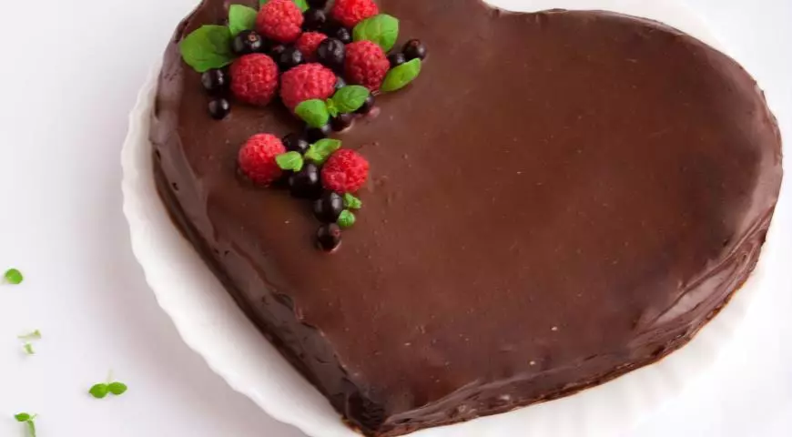 Cuore di cioccolato torta