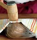 Stok Foto Memasak Resipi: pencuci mulut kelapa dengan rum, nombor langkah 1