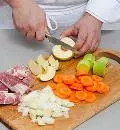 الأسهم FOTO وصفة الطبخ: لحم الخنزير في نورمانوي في طباخ بطيء، الخطوة رقم 2