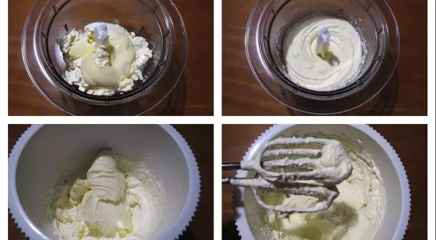 Trộn các thành phần để nấu kem kem