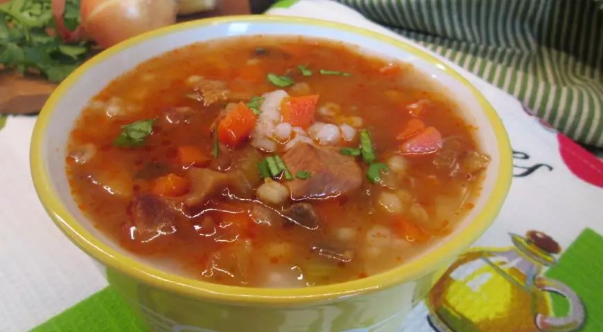 ORZO - soup with pearl grains