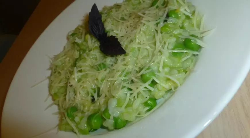 Gatavs zaļš risotto