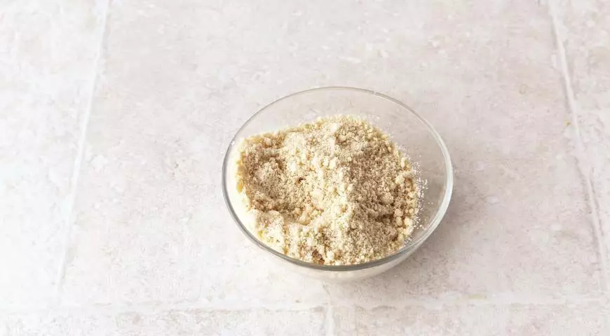 Stock Foto Coking Recipe: Almond-koekjes sûnder miel, stap nûmer 2