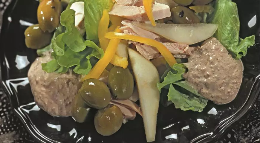 Hühnersalat mit Birnen