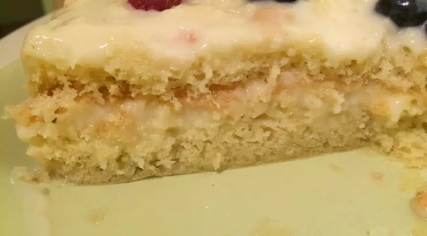 Rezept für Kekskuchen mit Vanillepudding auf neue Weise