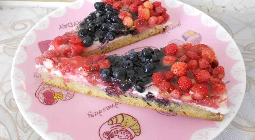 Lekkere kapelkoek mei boskberries