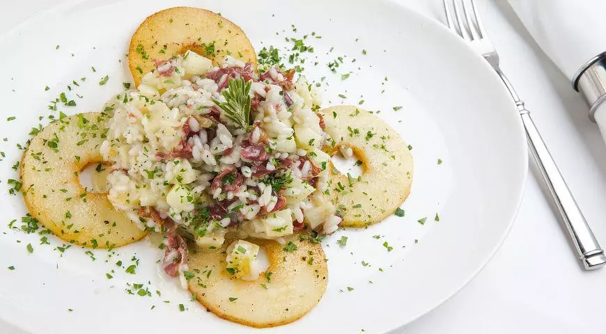 Risotto amb poma verda