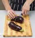 Ntụziaka foto na-esi nri: eggplants na skewers na nwanyị a asara n'ọkụ na Zila, Nzọụkwụ №1